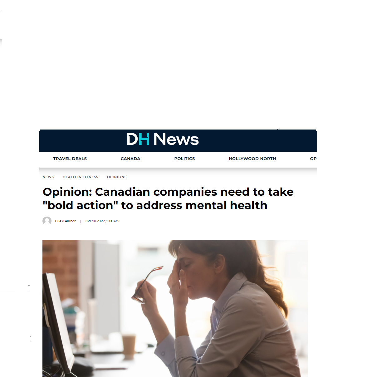 Rachel Thexton wrote a guest post for the digital news website Daily ...